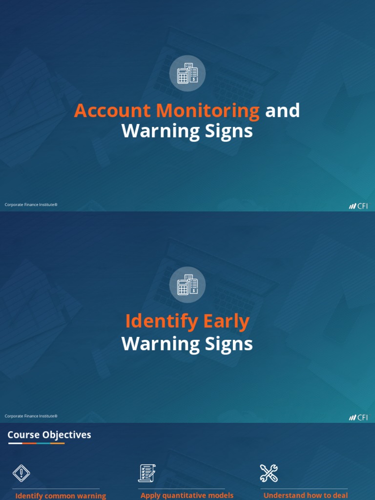 Account Monitoring: and Warning Signs | PDF | Option (Finance) | Equity ...