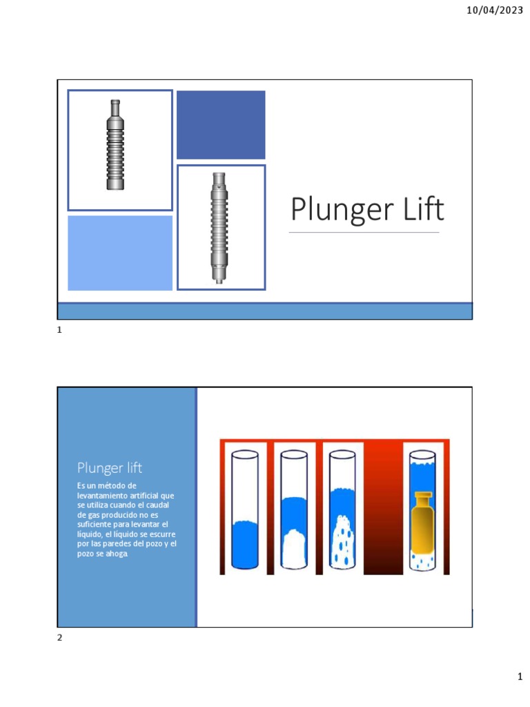 Métodos de Plunger Lift en Pozos de Gas | PDF | Gases | Física Aplicada ...