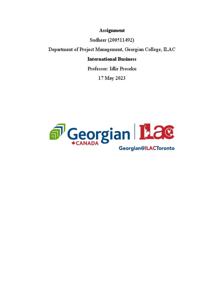 International Business Assignment 1 | PDF | Market (Economics ...