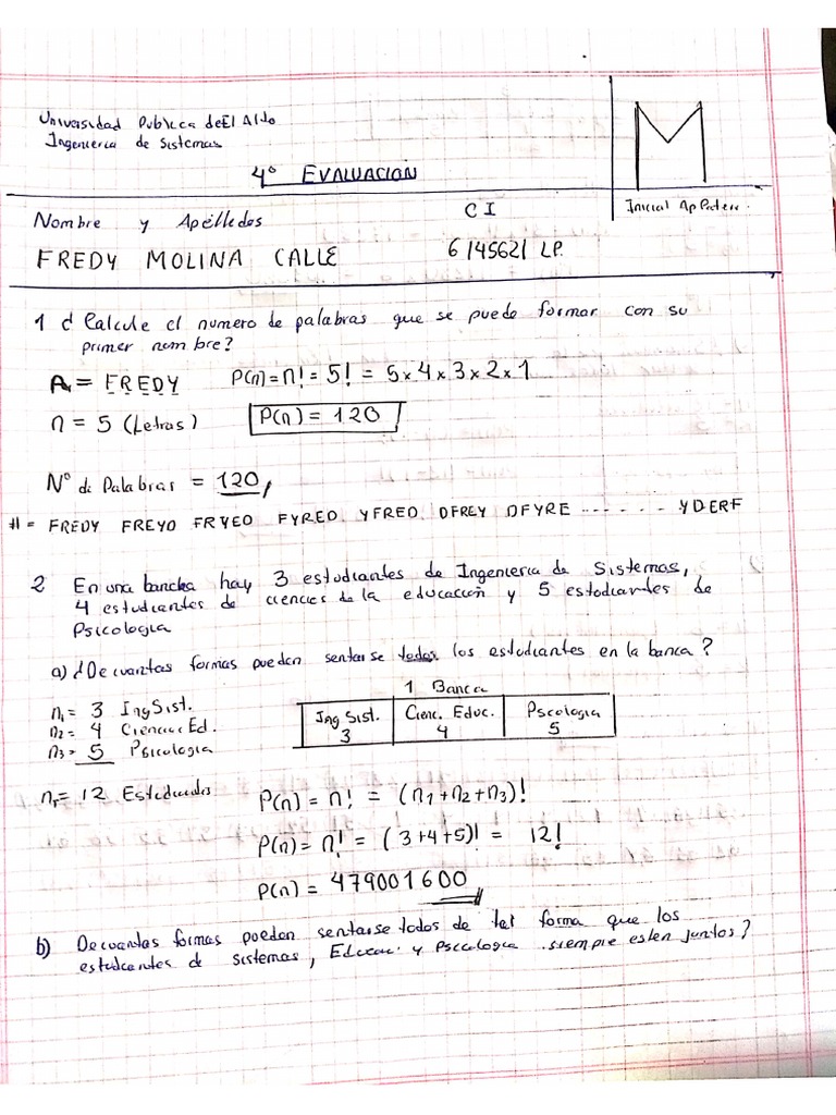 Examen 4 Algebra | PDF