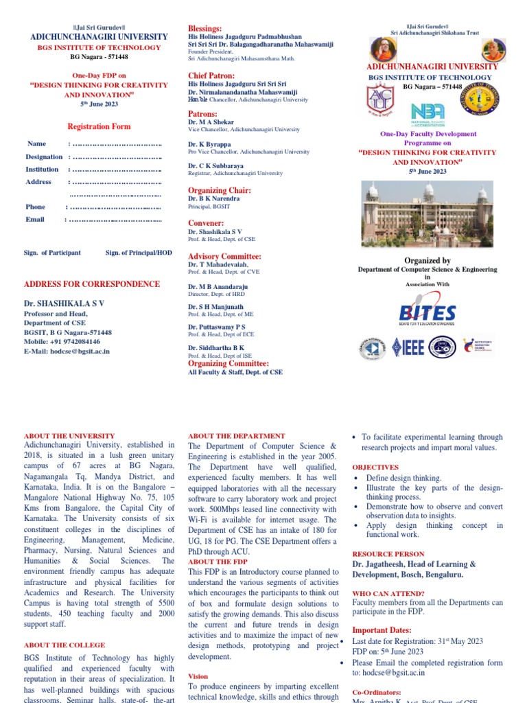 Design Thinking Brochure | PDF | Science