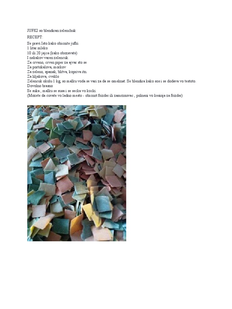JUFKI So Blendiran Zelenchuk | PDF