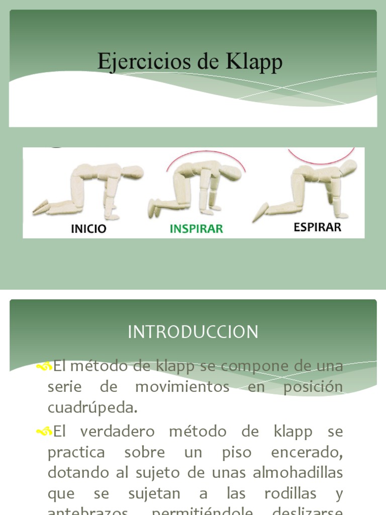 ejercicios de klapp Y MEZIERS | PDF | La columna vertebral | Escoliosis