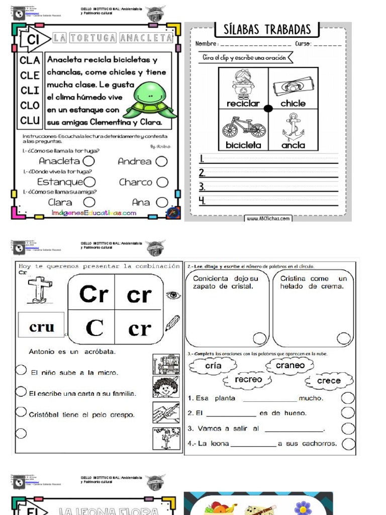 Guia Grupo Consonanticos s2 | PDF