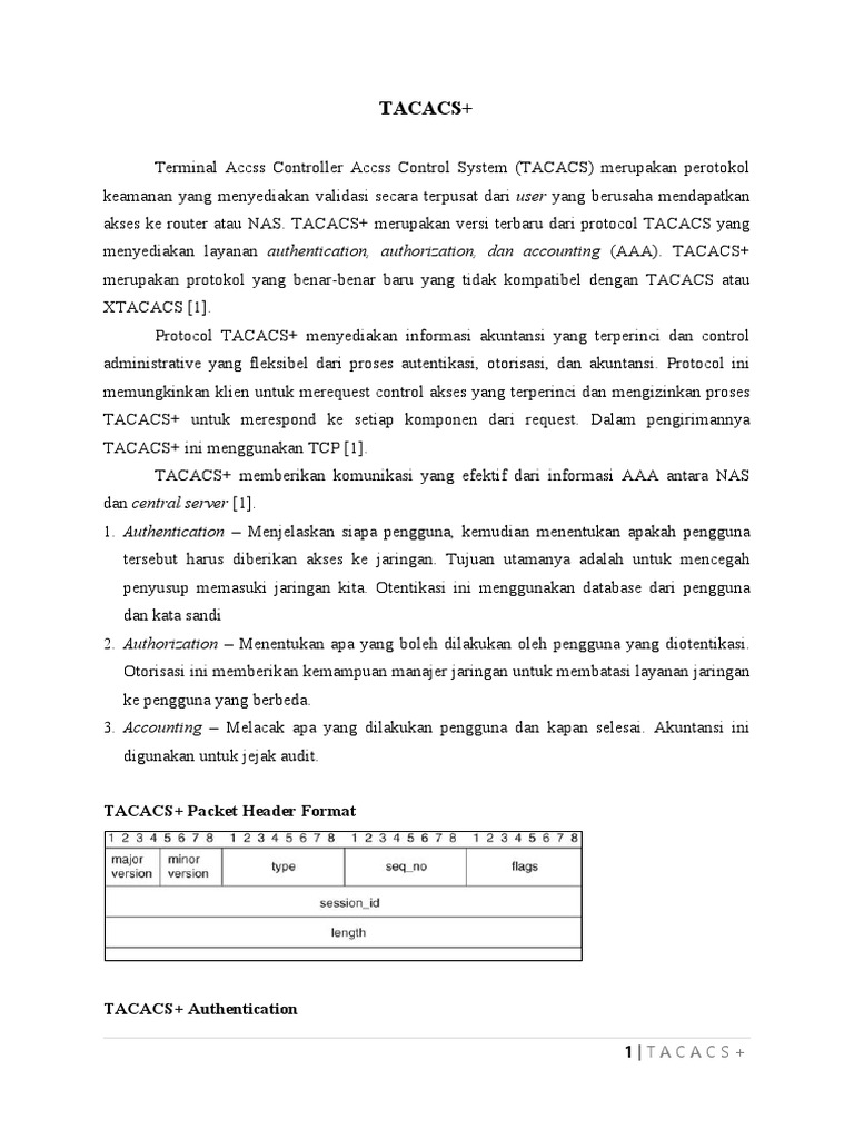 TACACS | PDF