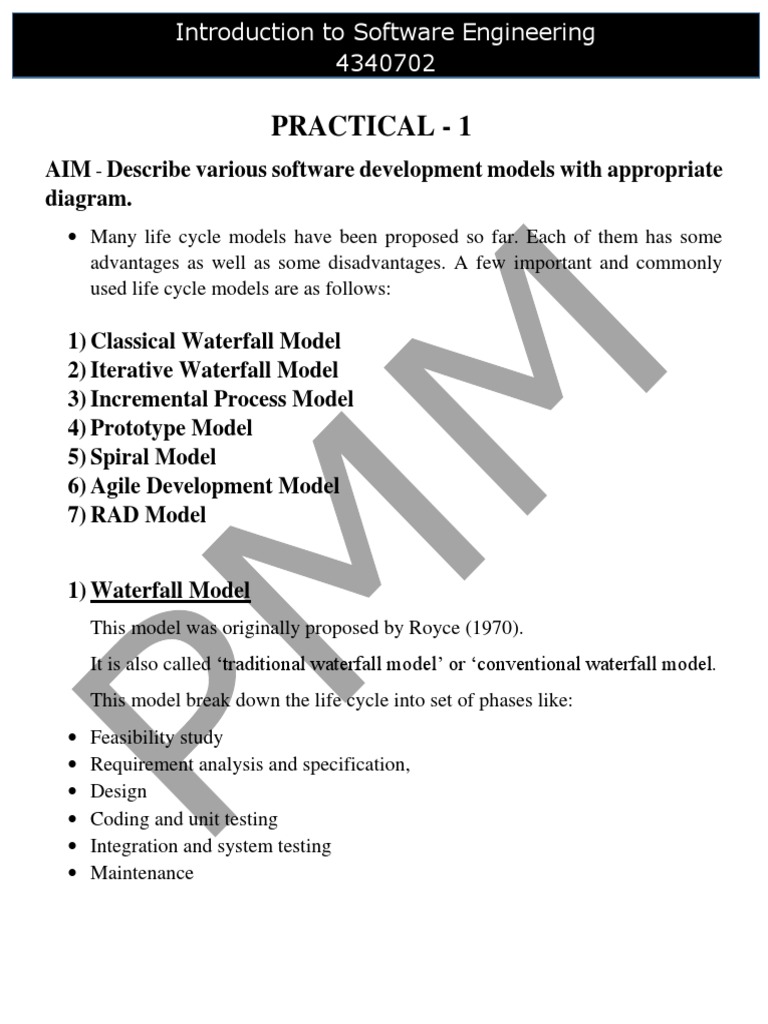 Practical 1 | PDF | Software Testing | Prototype