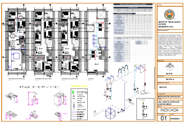 Plano Proyecto Inst. Hid Edificio | PDF