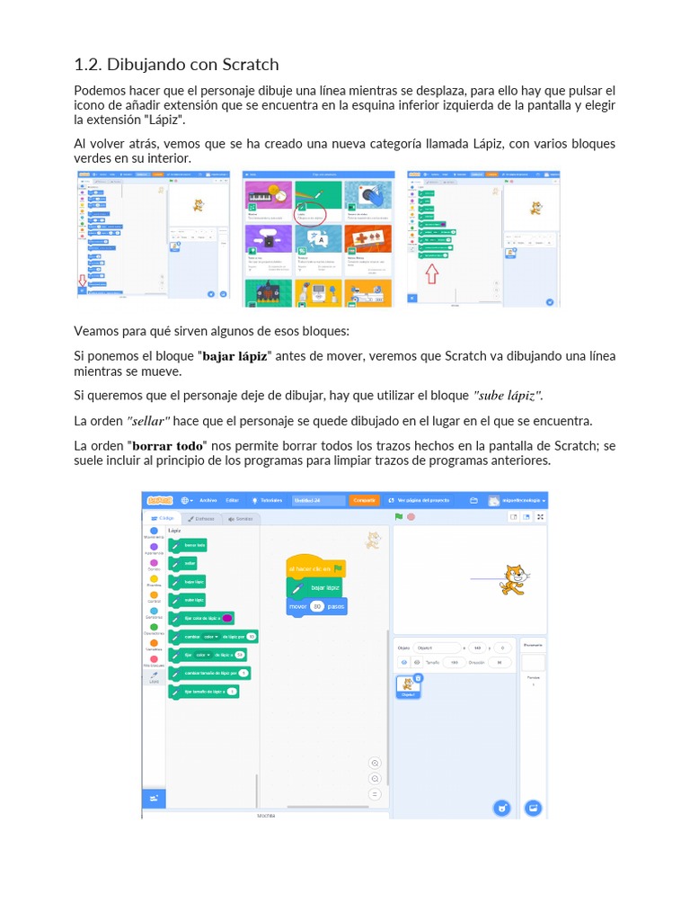 Sesión 2 Programación Con Scratch | PDF | Hogar, jardinería y bricolaje ...