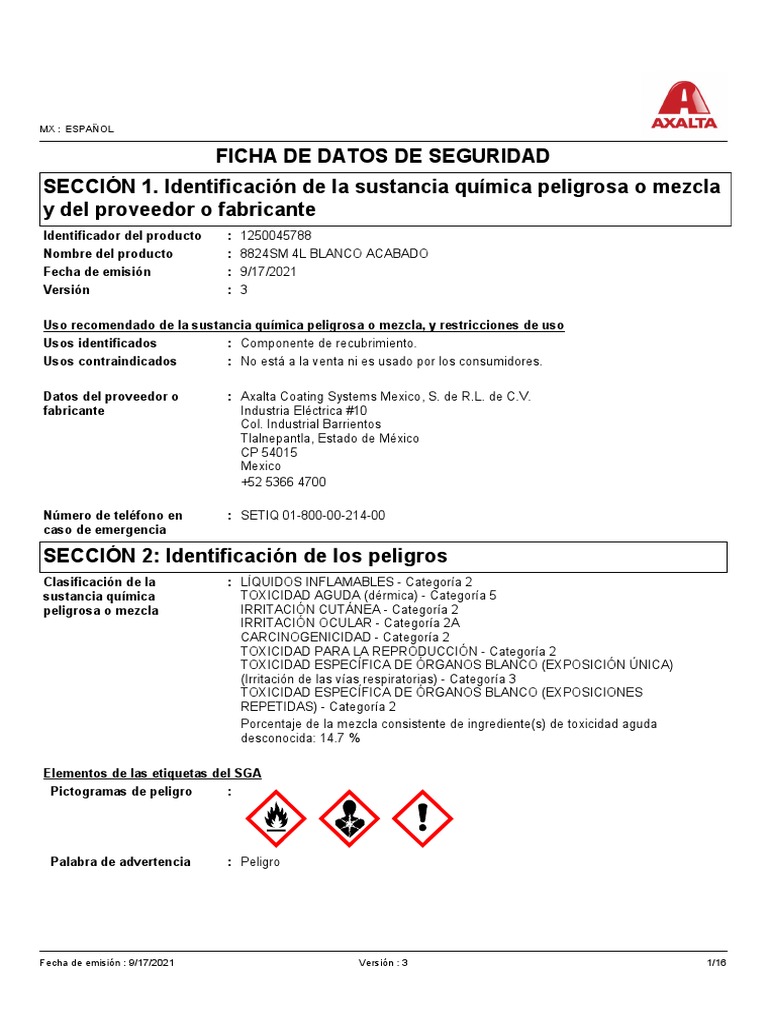 8824SM Esmalte Acri Ülico Cromacryl Blanco Acabado - 220825 - 123432 ...