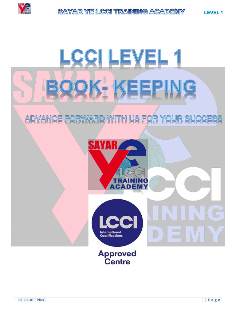 Level 1 Book Keeping Free | PDF