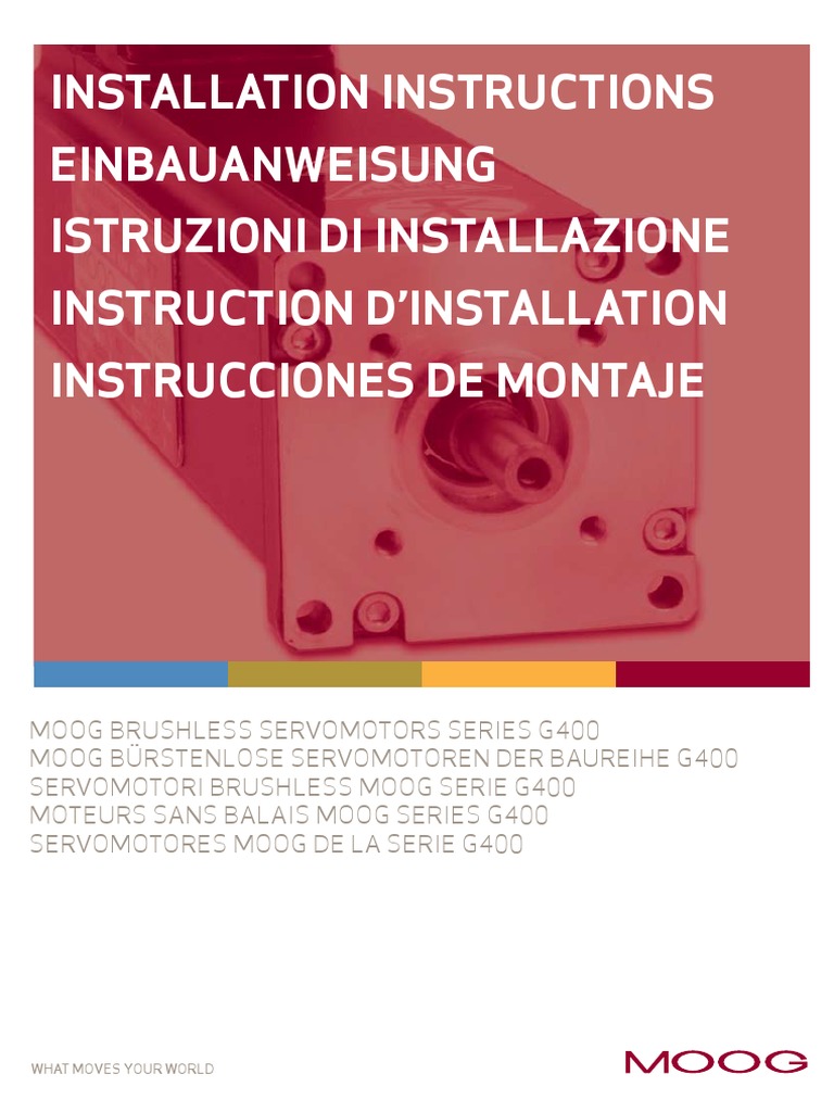 Installation Instruction G400 Online 3 | PDF | Electric Motor | Screw