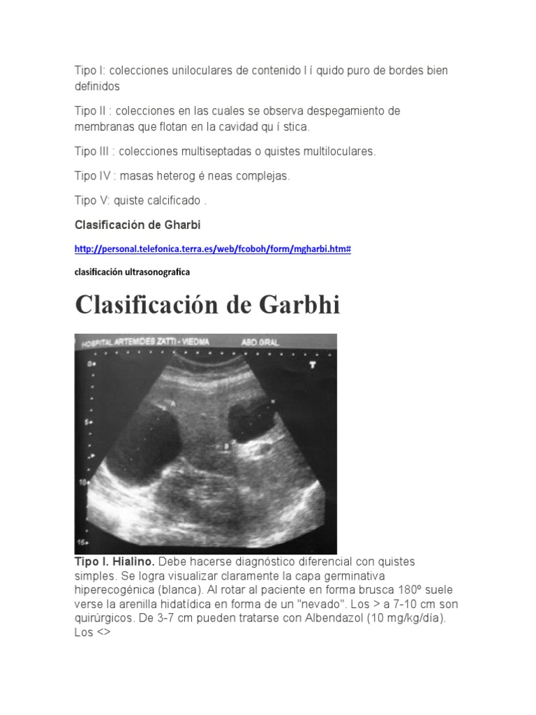 Clasificación de Quistes por Gharbi | PDF | Ciencia y matemáticas