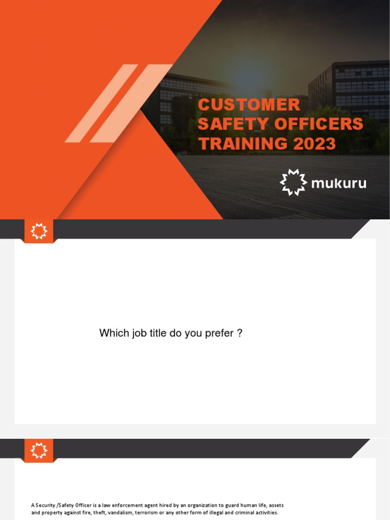 Duties and Responsibiities of Cso | PDF | Security Guard | Securities