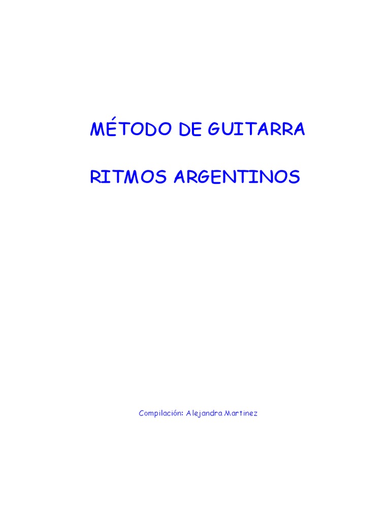 Metodo de Guitarra-Ritmos Argentinos-Compilación | PDF