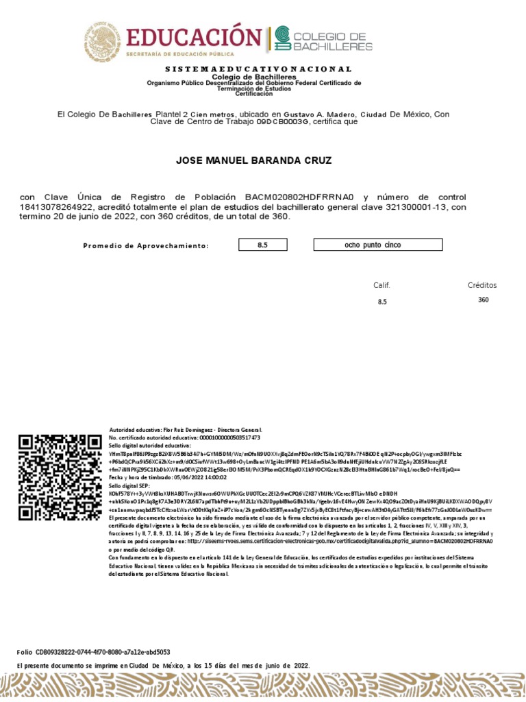 Certificado Colbach | PDF | Gobierno