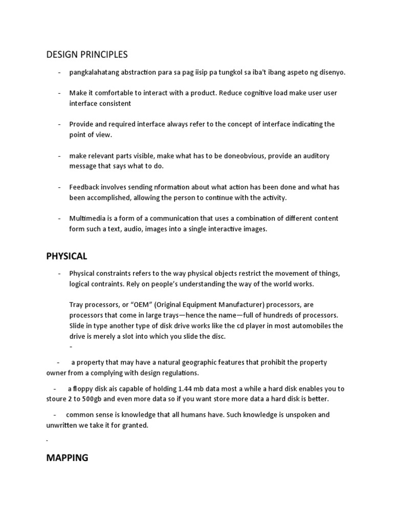 Design Principles | PDF