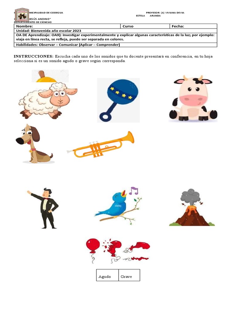Sonidos Agudos y Graves | PDF