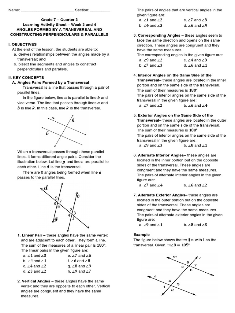 G7-Geometry Module | PDF | Angle | Elementary Mathematics