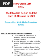 History Short Note For Grade 10 | PDF | Ethiopia
