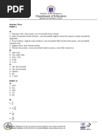 Grade 7 Answer Key | PDF