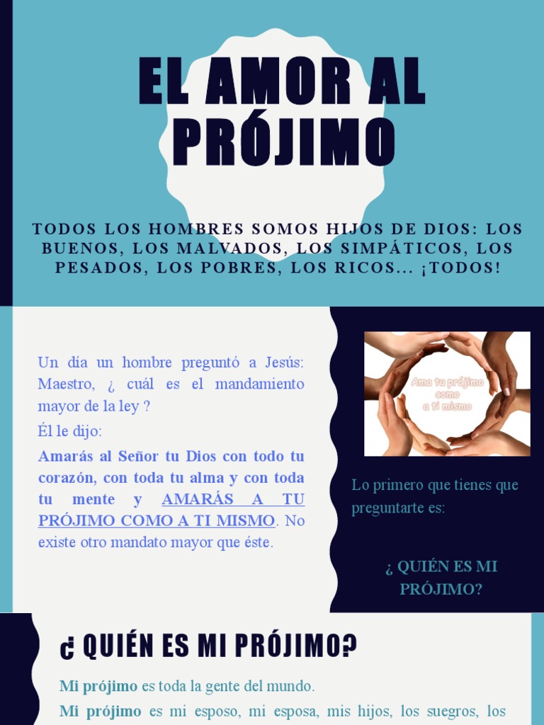 Amor Al Prójimo | PDF | Amor | Jesús