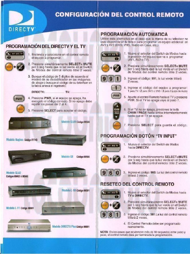 Manual de Directv | PDF
