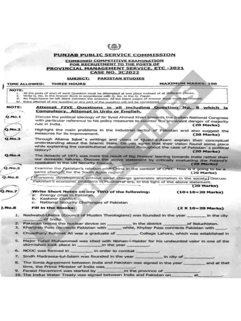 Pak Studies Pms Final | PDF