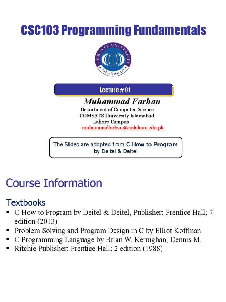 Lecture 1 | PDF | Programming | Computer Program Lecture 1 | PDF | Programming | Computer Program