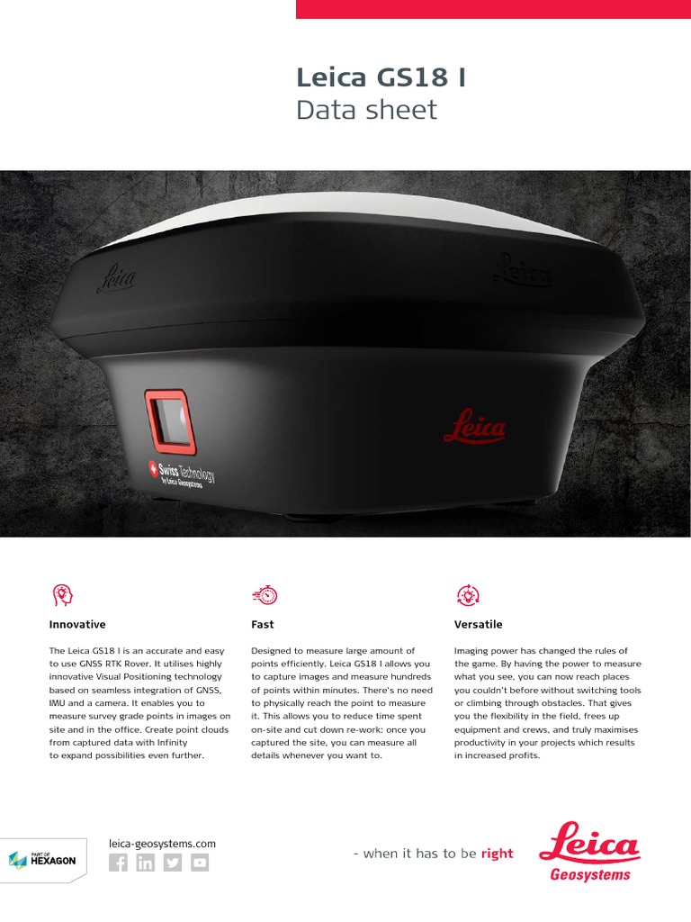 Leica GS18I DS | PDF | Bluetooth | Computer Engineering