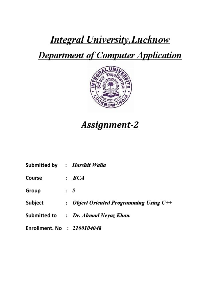 C++ Assignment 1 | PDF