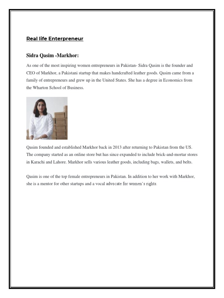 Entrepreneur Assignment | PDF