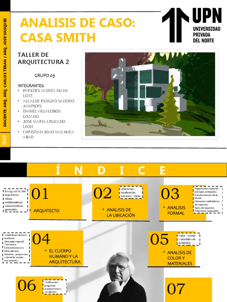 Taller+2 Casa+smith Grupo+03 | PDF | Diseño | Diseño arquitectonico