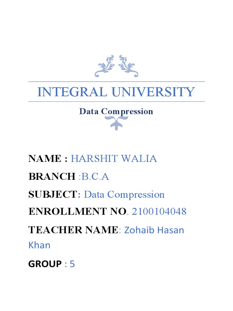 Assignment 1 | PDF | Data Compression | Code