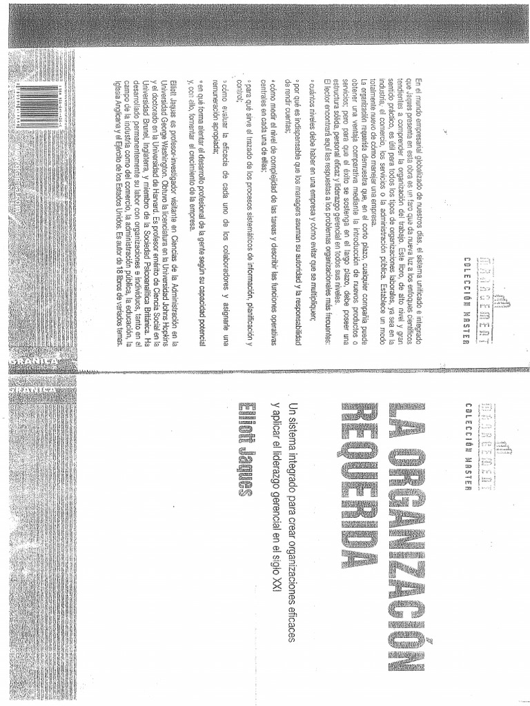 (U-4) Liderazgo Gerencial - Elliott Jaques | PDF