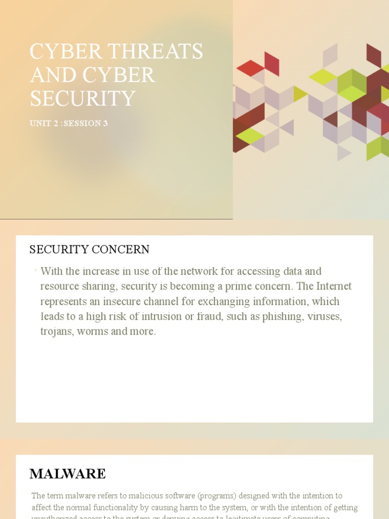 Understanding Cyber Threats and Security | PDF | Malware | Computer Virus