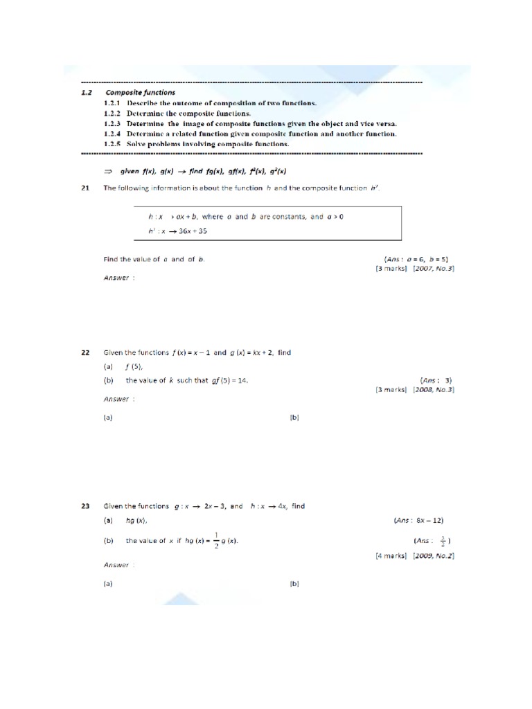 Chapter 1 Functions Part 2 Pdf 