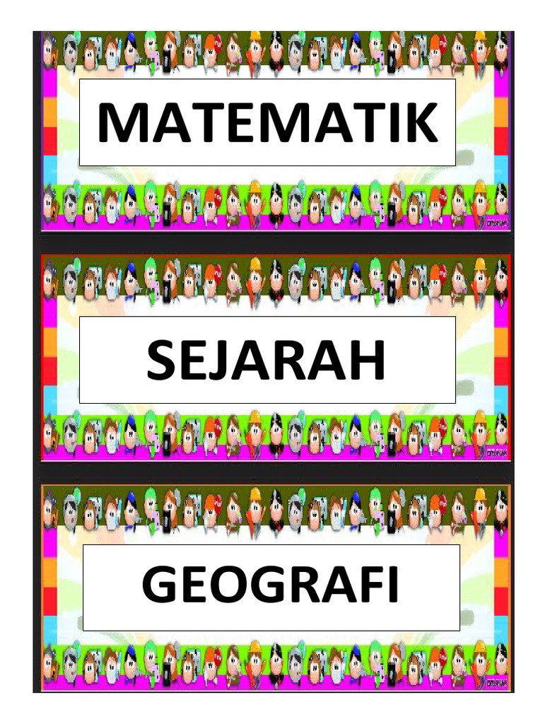 Label Mata Pelajaran Pdf