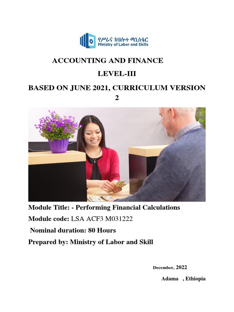 M03-Performing Financial Calculation | PDF | Depreciation | Interest