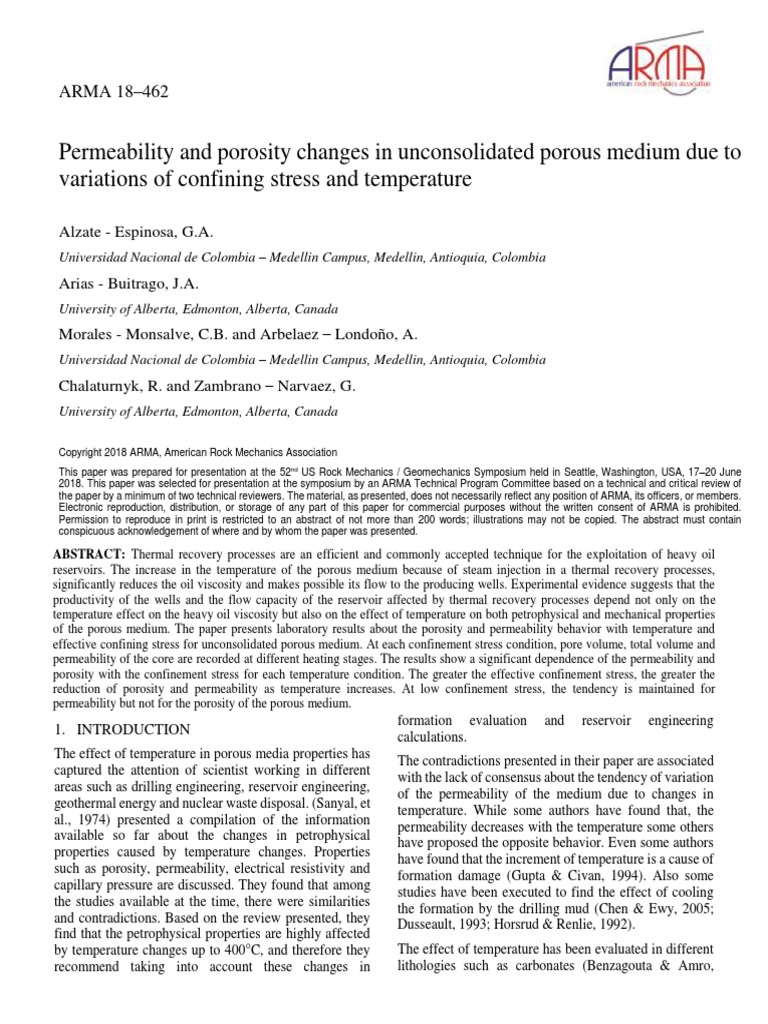 ARMA-18-462-Permeability and Porosity Changes in Unconsolidated Porous ...