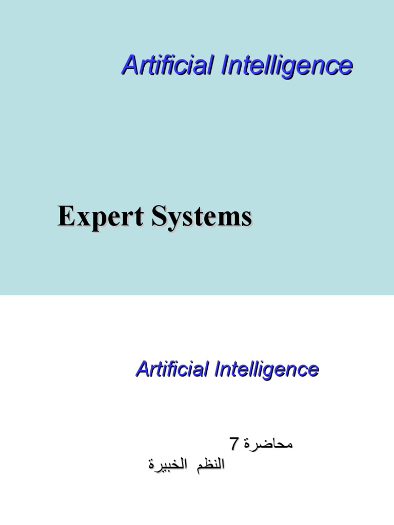 Lect7 Expert Systems | PDF