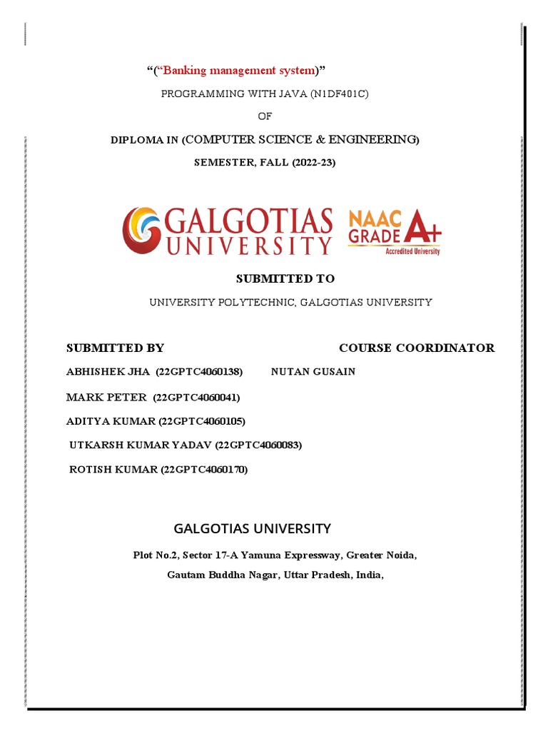Banking Management System 002 | PDF | Java (Programming Language ...