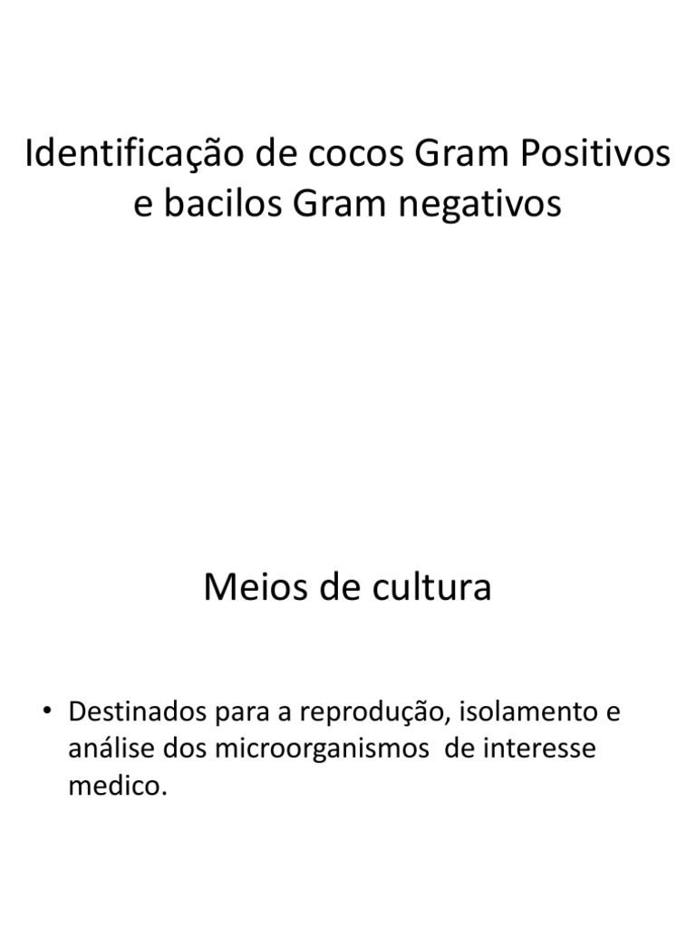 Gram + e Gram | PDF | Biologia Celular | Especialidades médicas