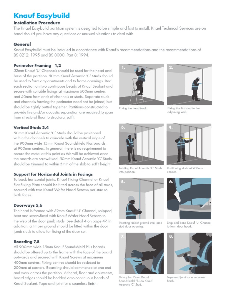 Knauf Easybuild - Installation | Download Free PDF | Door | Civil Engineering