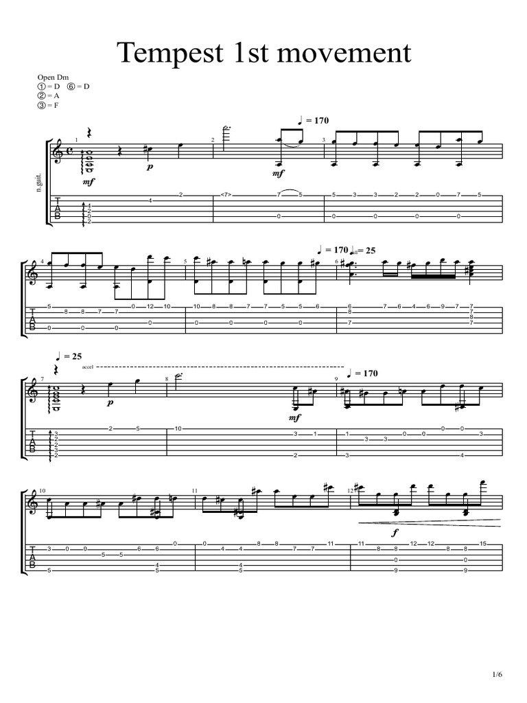 Tempest 1st Movement PDF | PDF