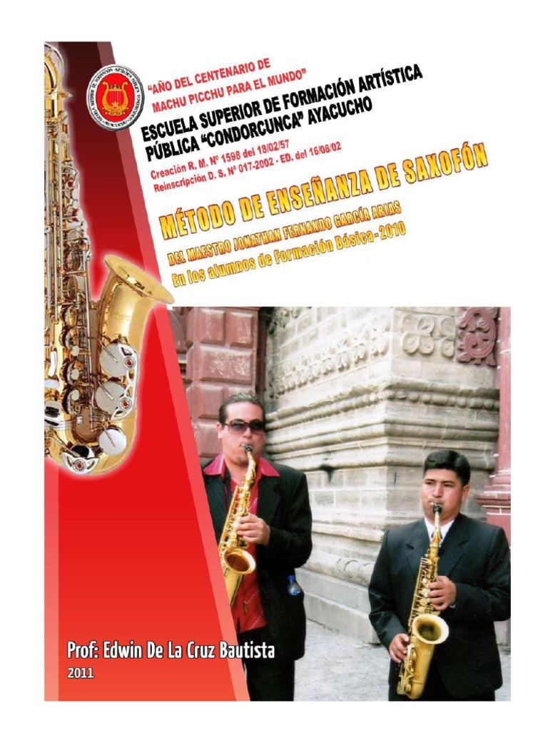 Metodo de Saxofon - Edwin PDF | PDF | Saxofón | Producción musical
