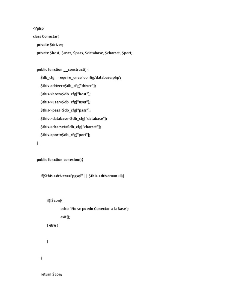 Conexion Base de Datos Postgres | PDF Conexion Base de Datos Postgres | PDF