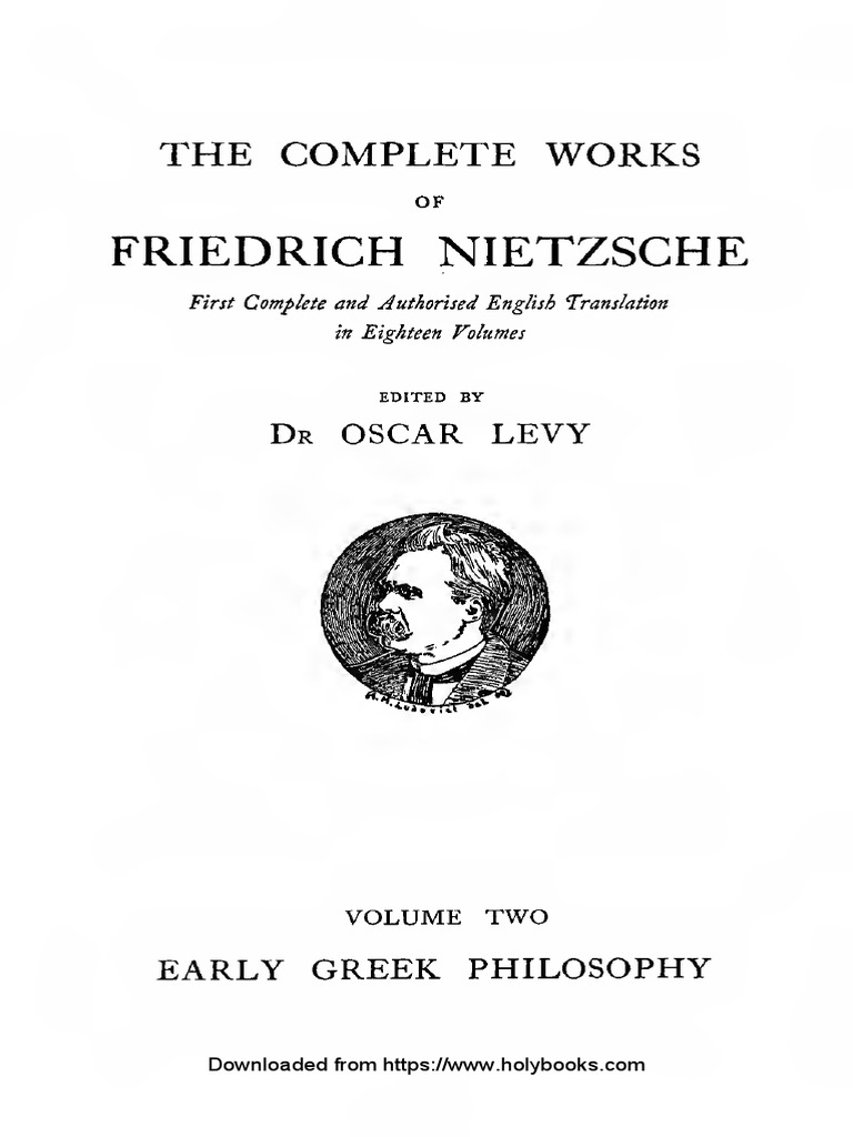 The Complete Works of Friedrich Nietzsche VOL II | PDF
