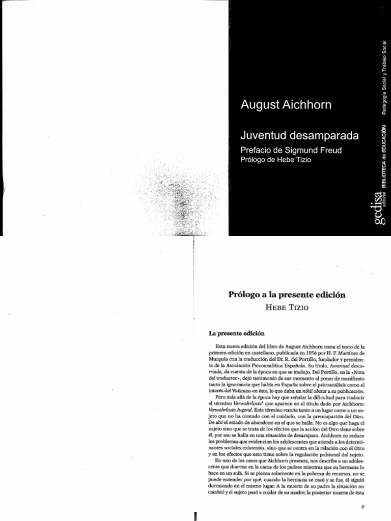 Texto 14 - Juventud Desamparada - Aichhorn | PDF