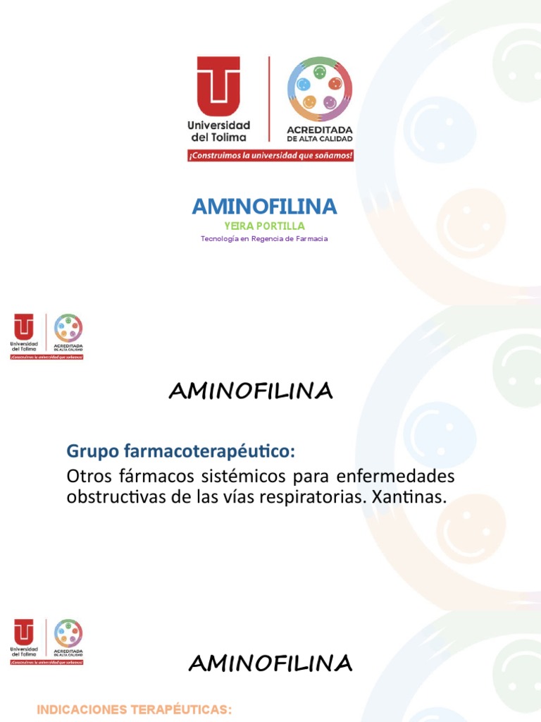 Aminofilina | PDF | Química medicinal | Enfermedades y trastornos