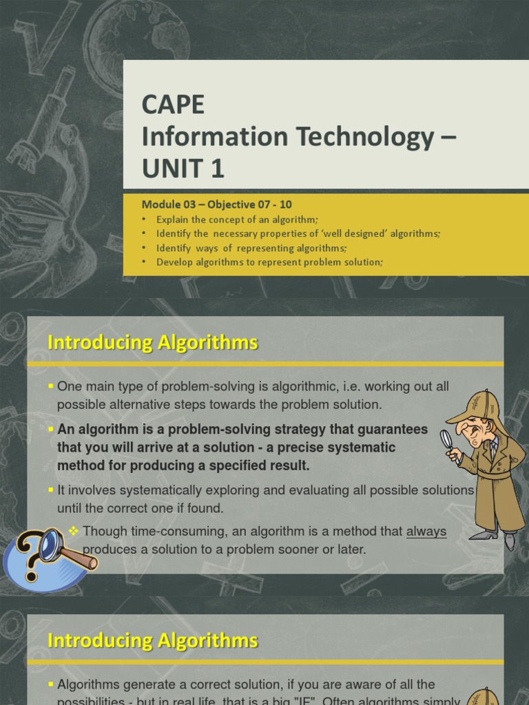 Lecture Notes It Unit1 Mod3 Obj 07 10 Pdf Algorithms Control Flow 8976